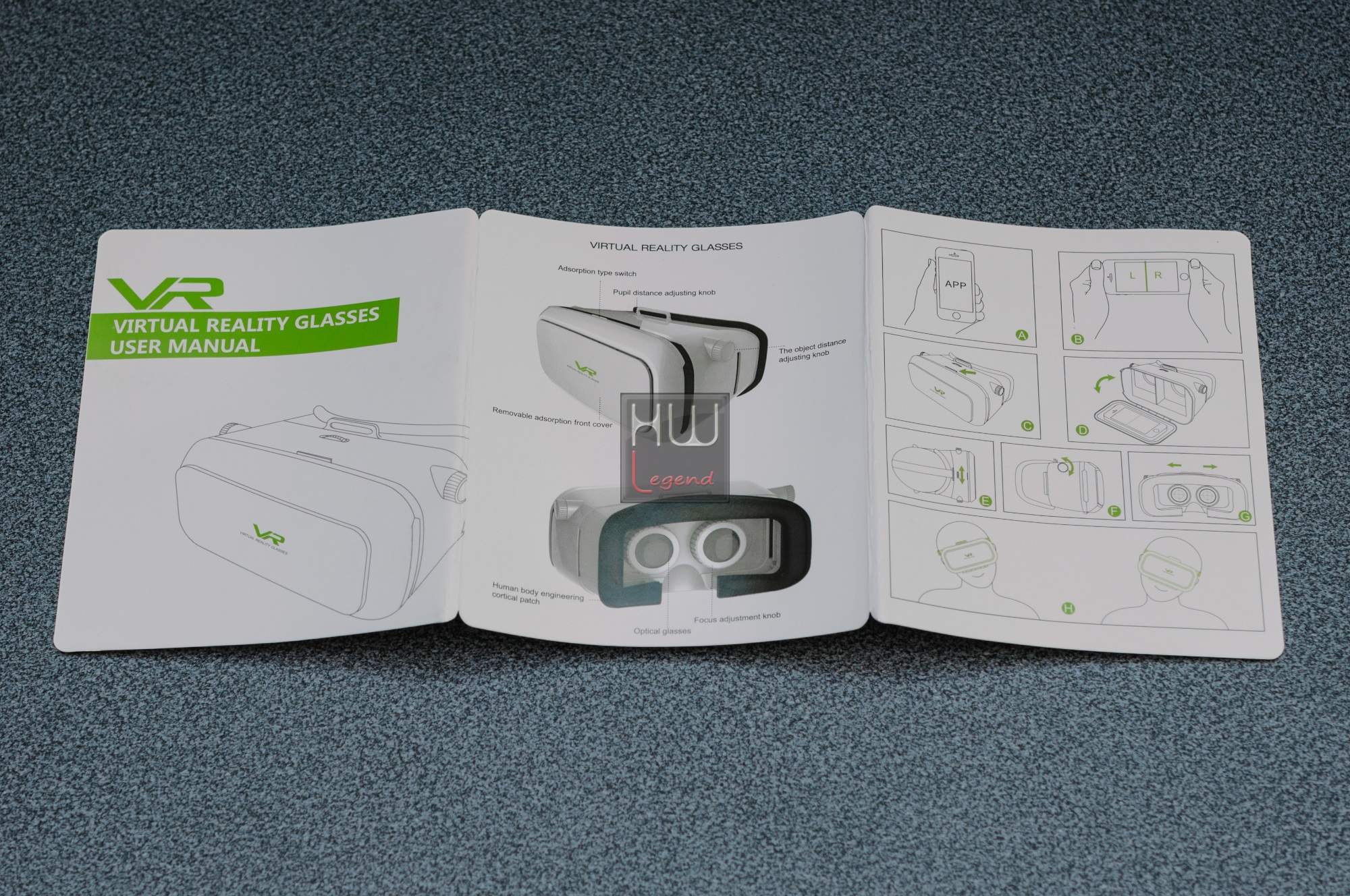 Visore VR per Realtà Virtuale 3D 360 gradi per Smartphone - HW Legend