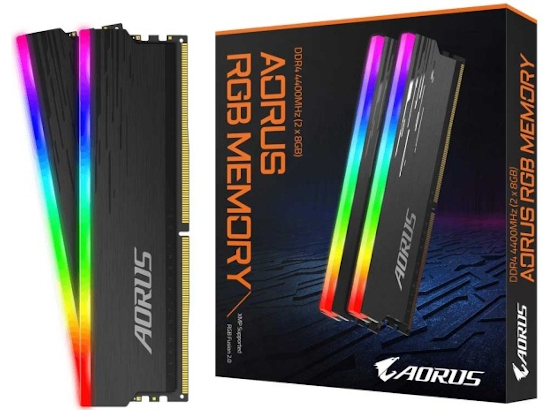 GIGABYTE svela le nuove RAM AORUS RGB MEMORY 4400MHz 16GB AORUS RGB ...