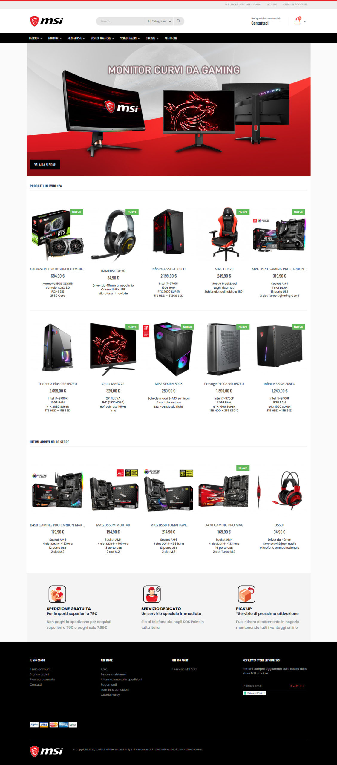 MSI Italia annuncia che l'Online Store è ufficialmente tra noi! - HW Legend