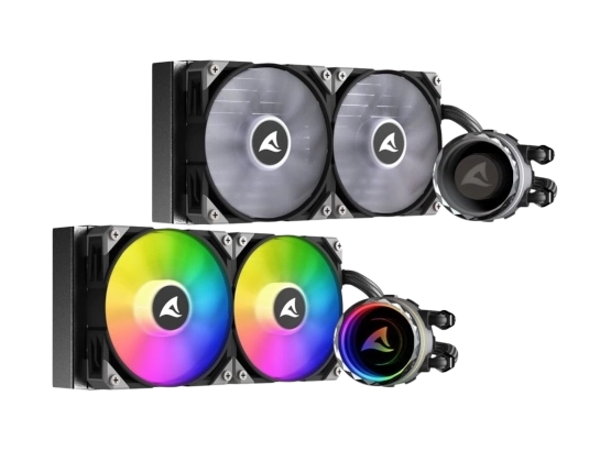 Sharkoon S80 RGB 240mm CPU Liquid Cooler AIO [S80-RGB] - HW Legend